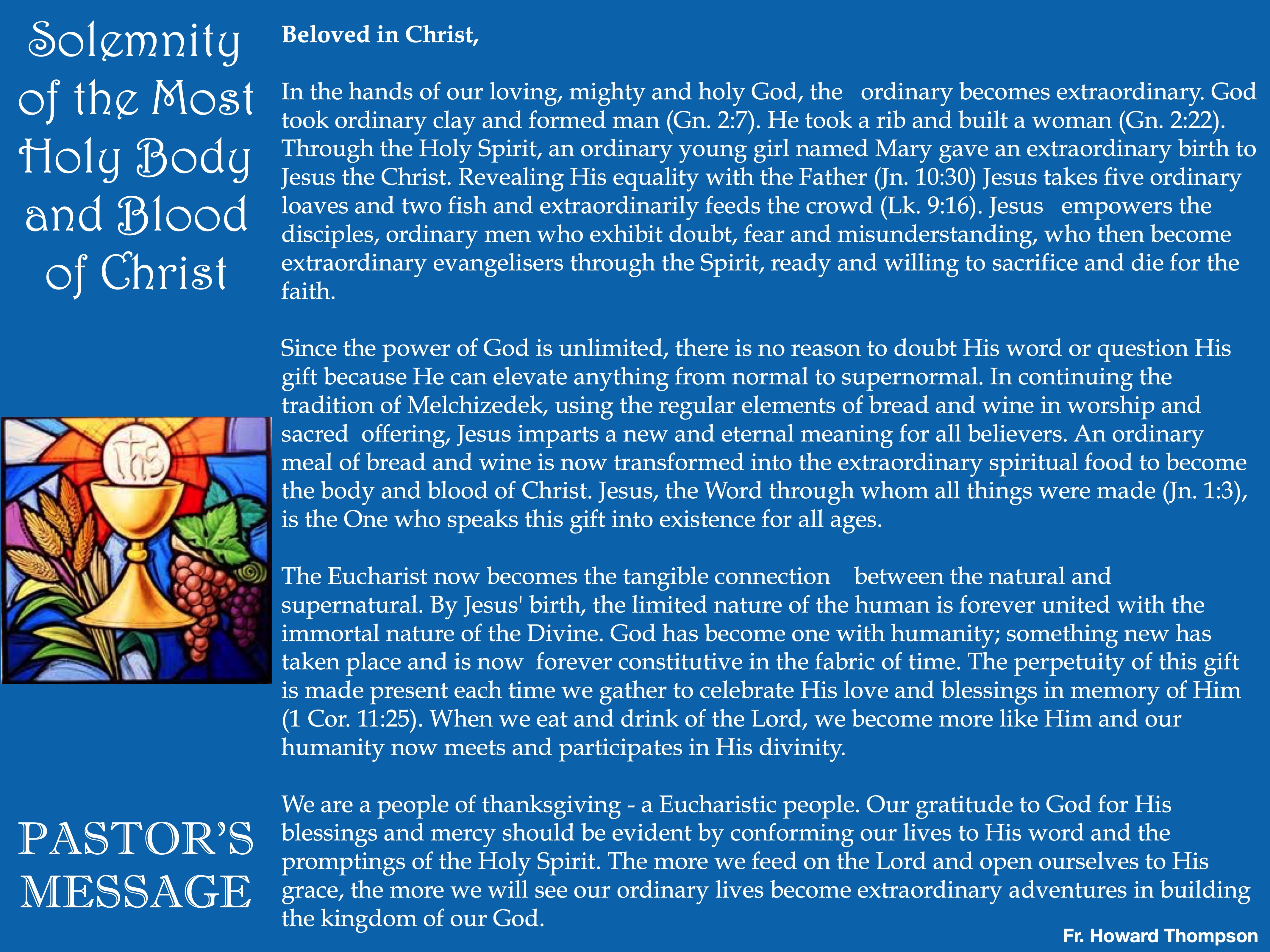 Pastor's Messages | Stella Maris Church