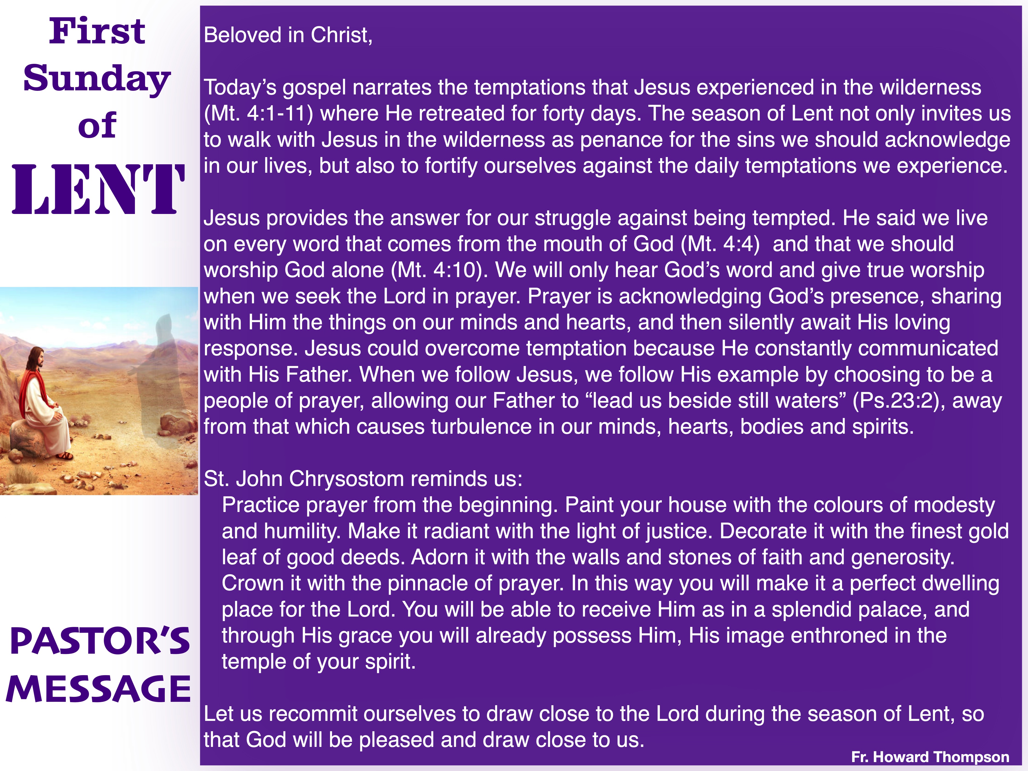 Pastor's Messages | Stella Maris Church