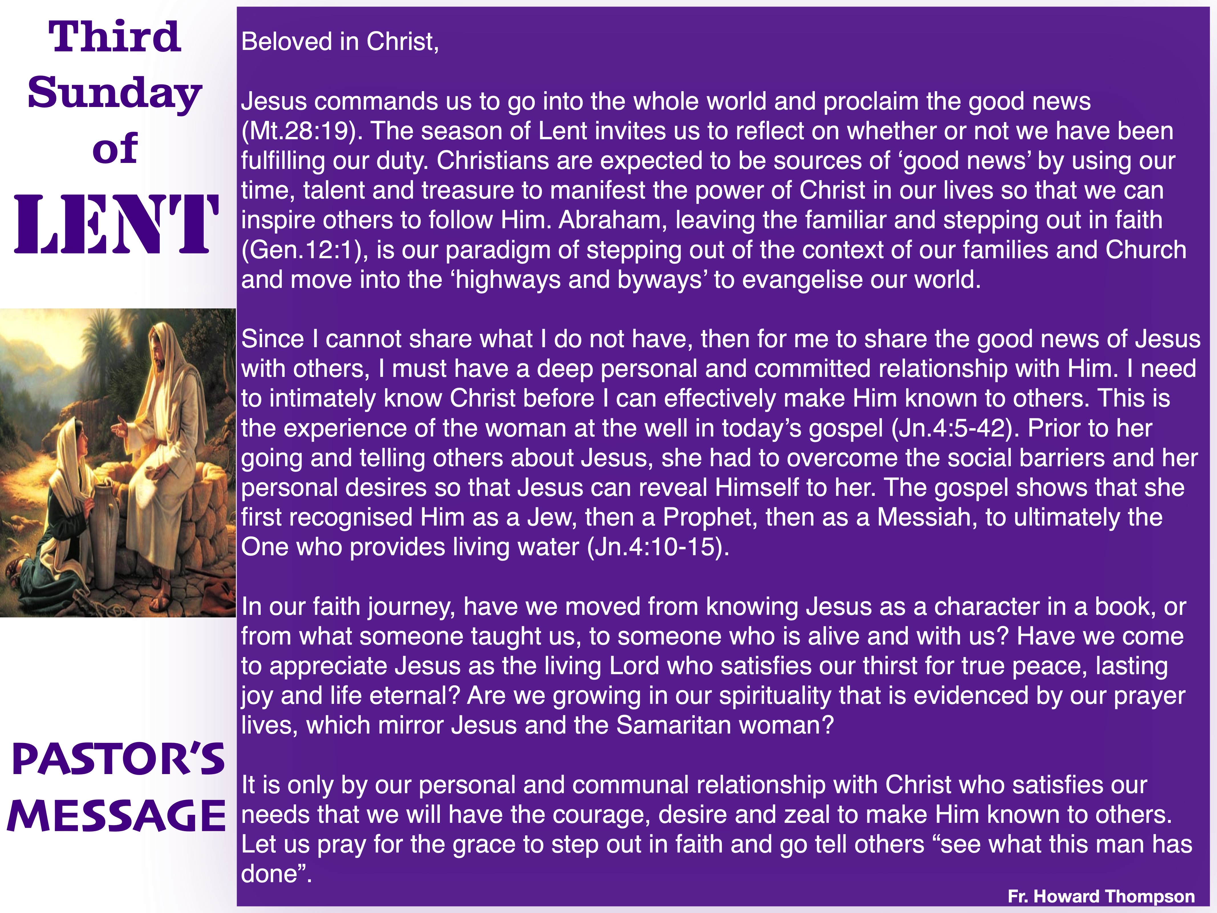 Pastor's Messages | Stella Maris Church