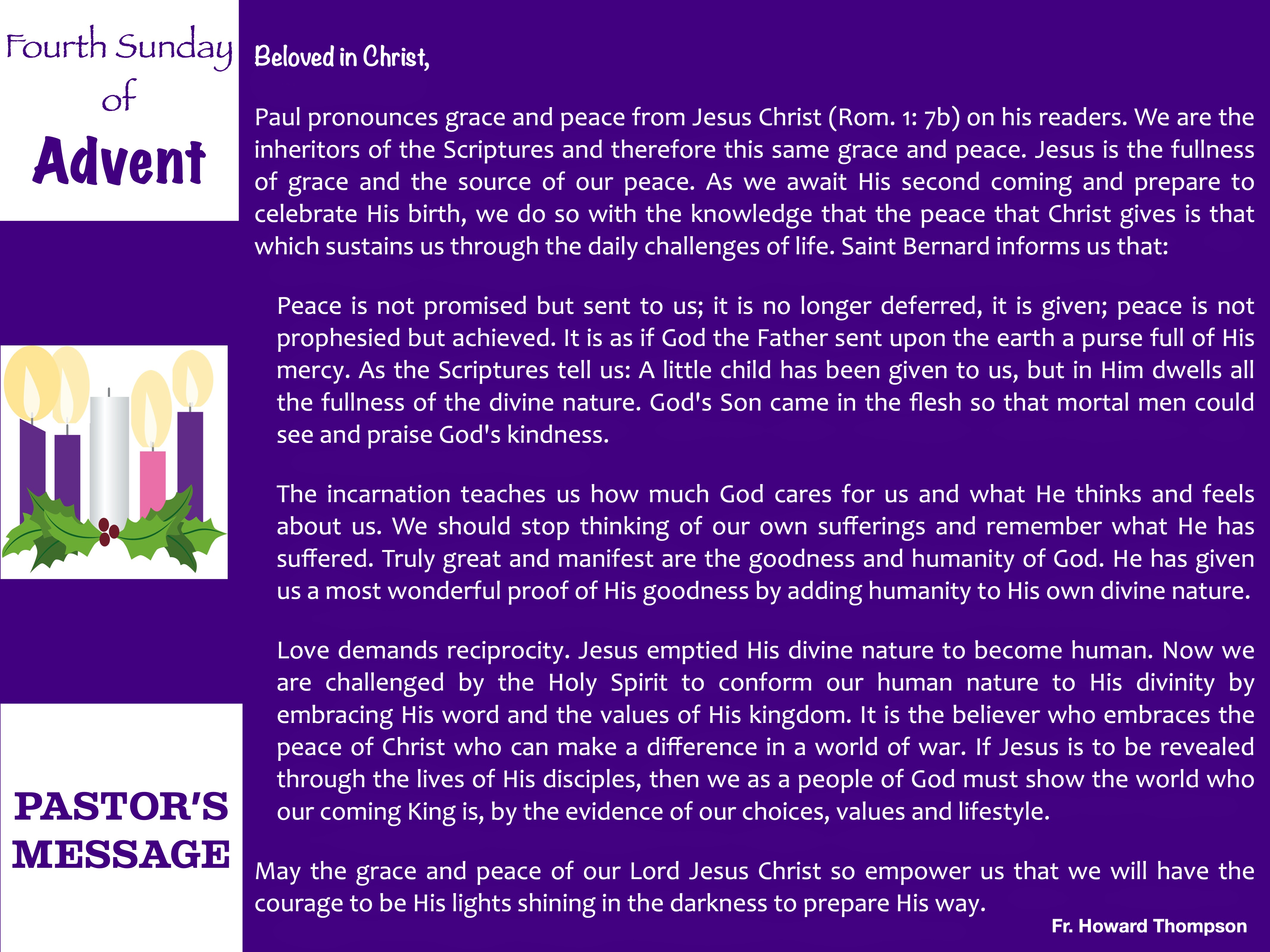 Pastor's Messages | Stella Maris Church