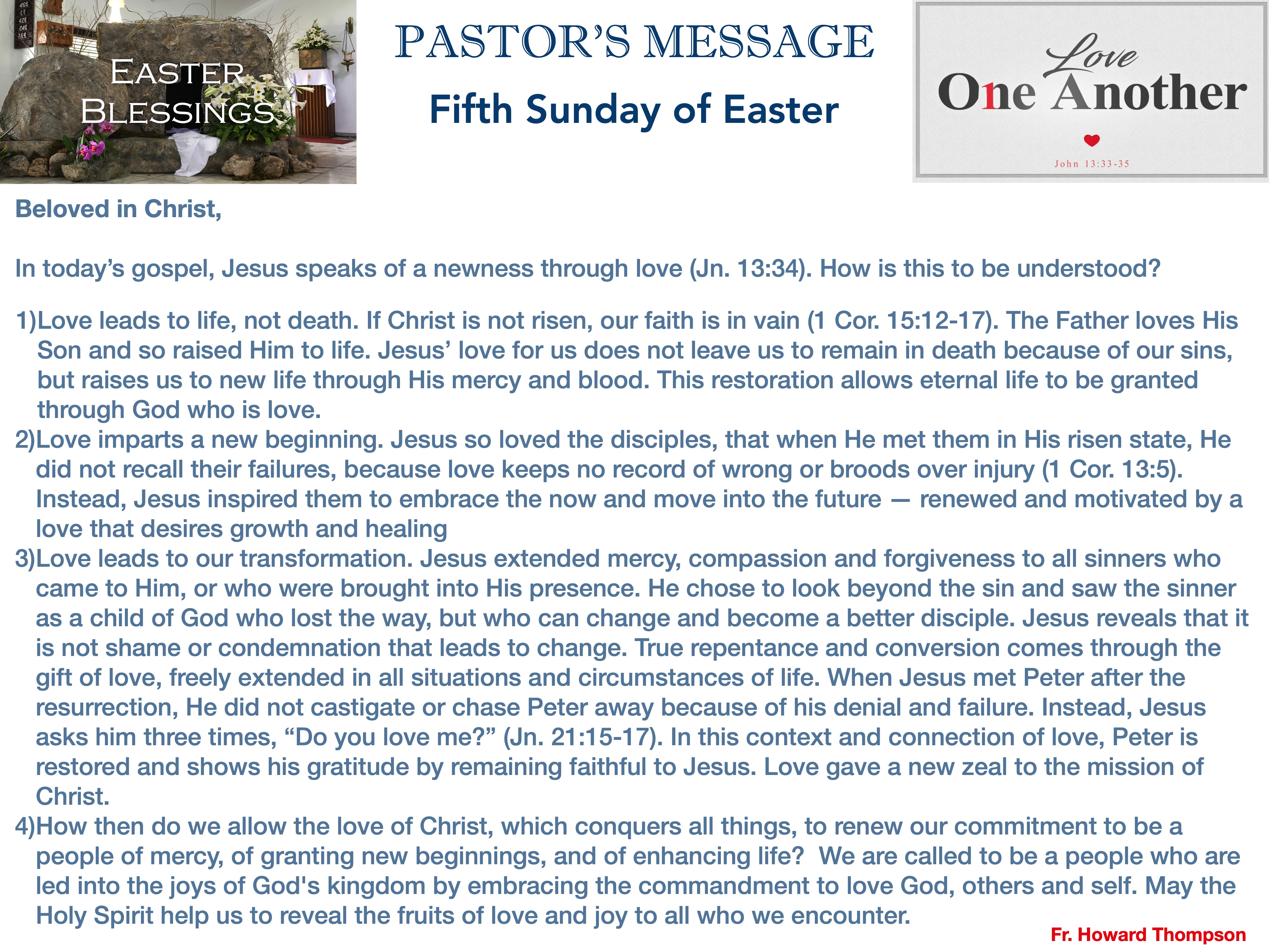 Pastor's Messages | Stella Maris Church