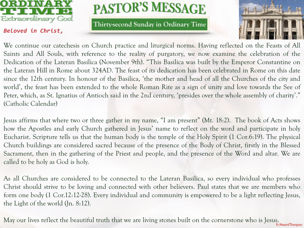 Pastor's Messages | Stella Maris Church