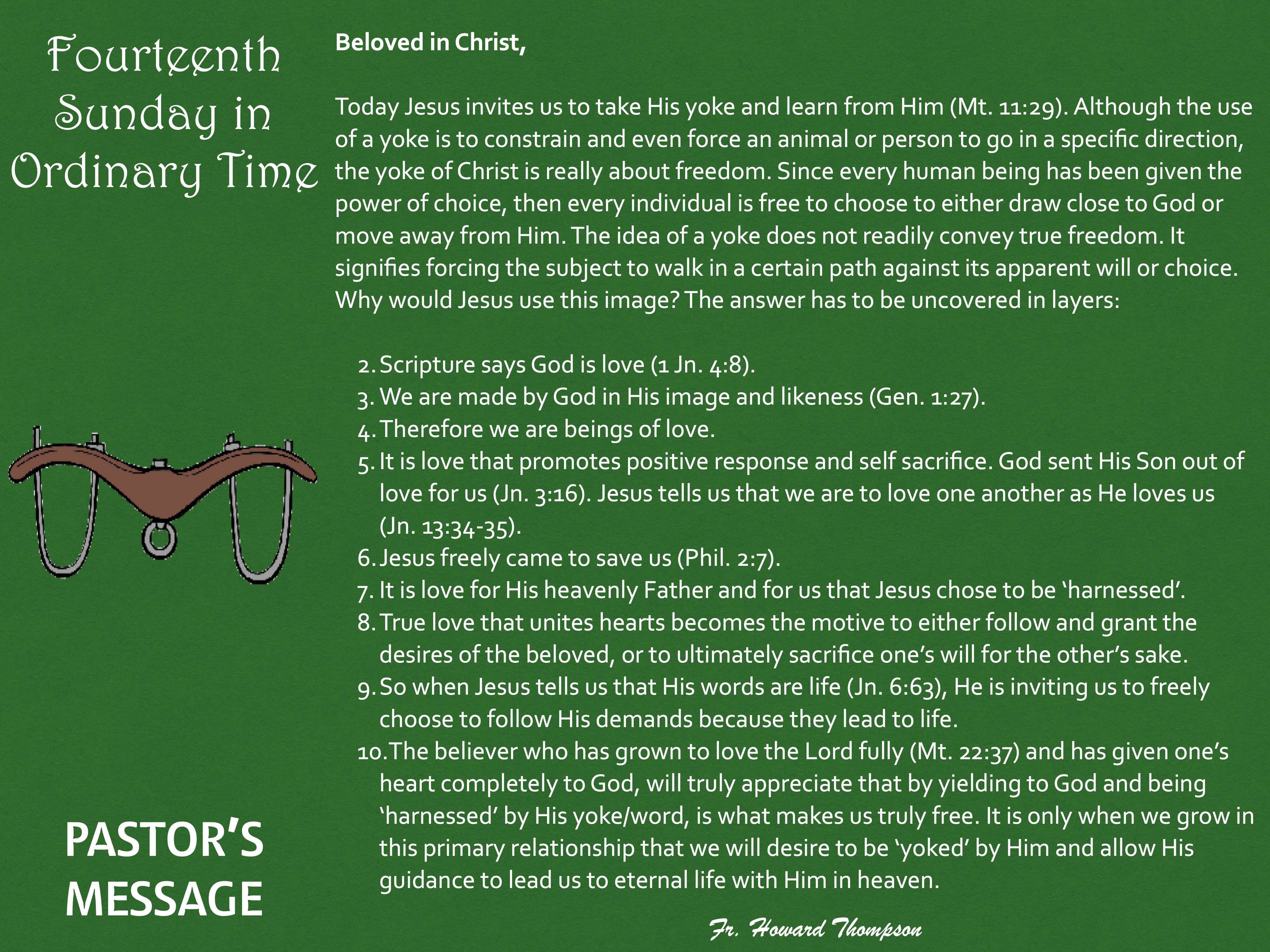 Pastor's Messages | Stella Maris Church