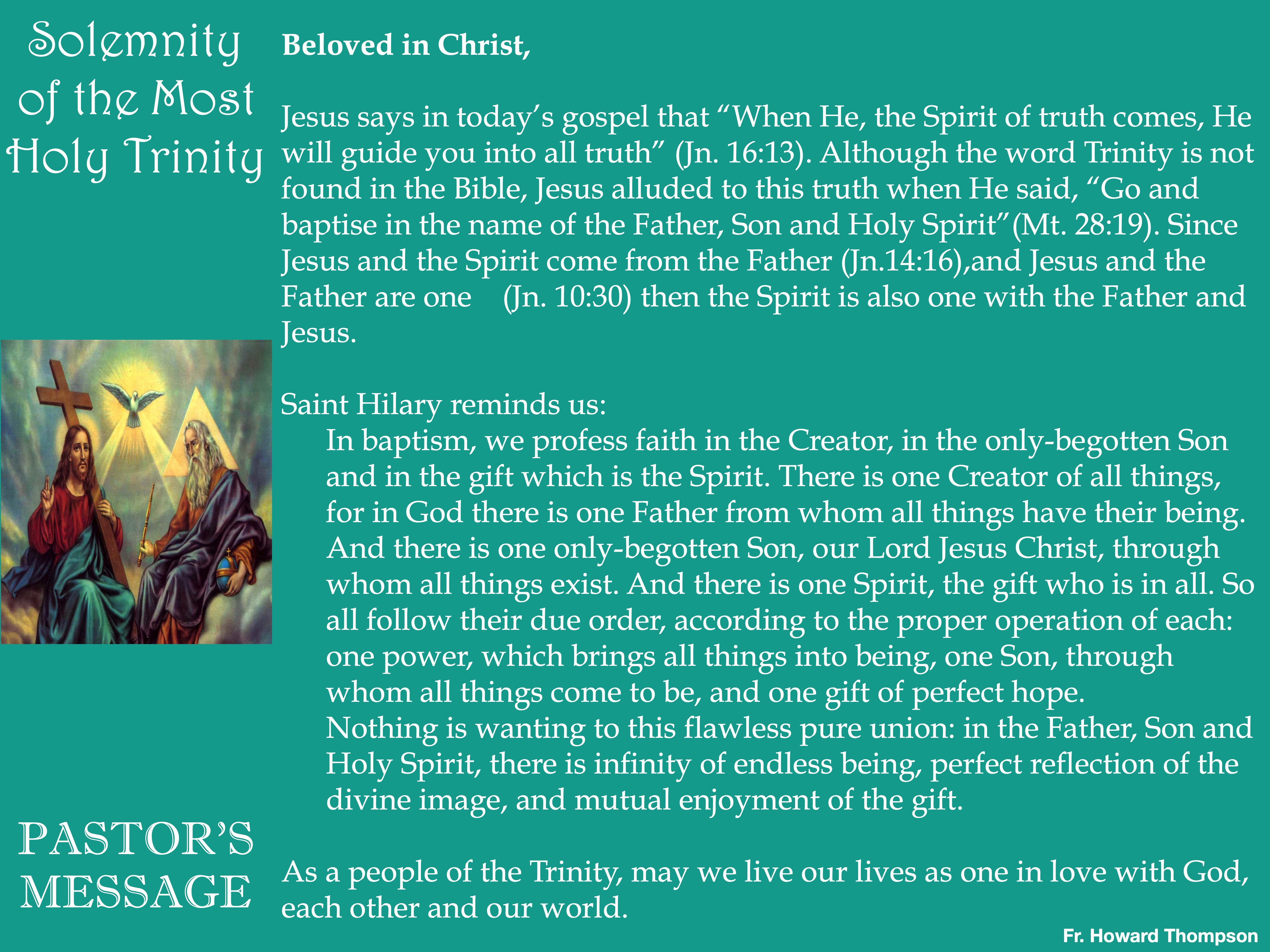 Pastor's Messages | Stella Maris Church