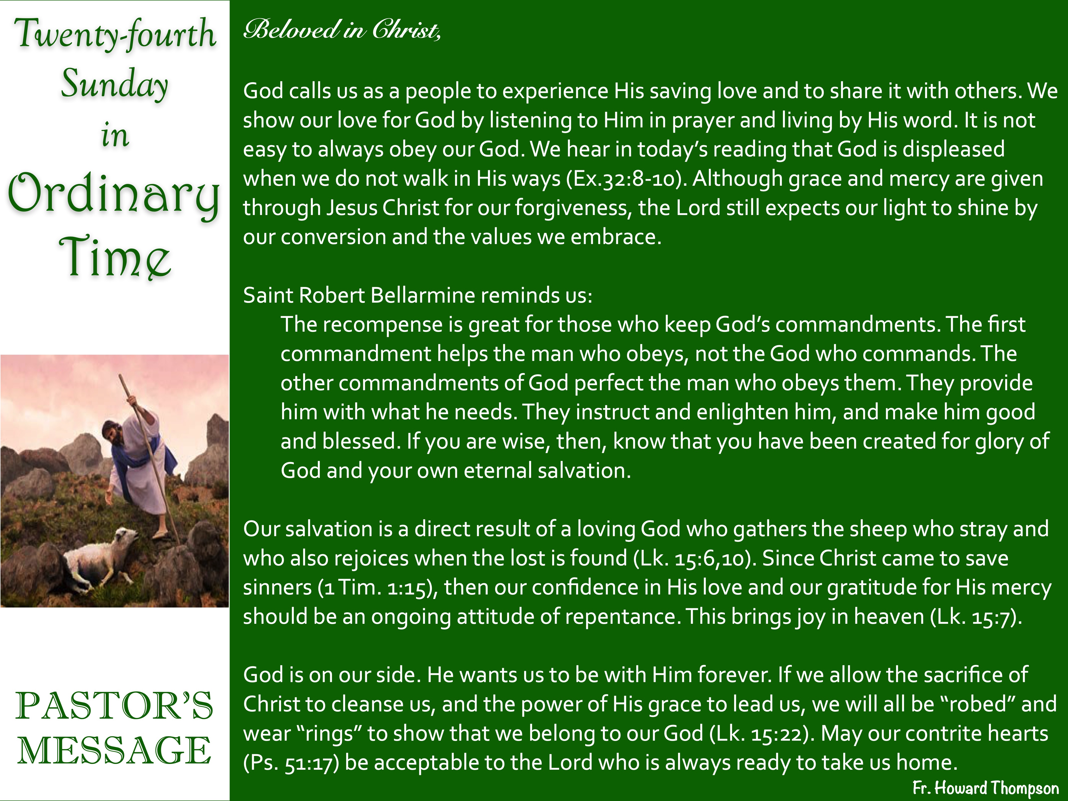 Pastor's Messages | Stella Maris Church