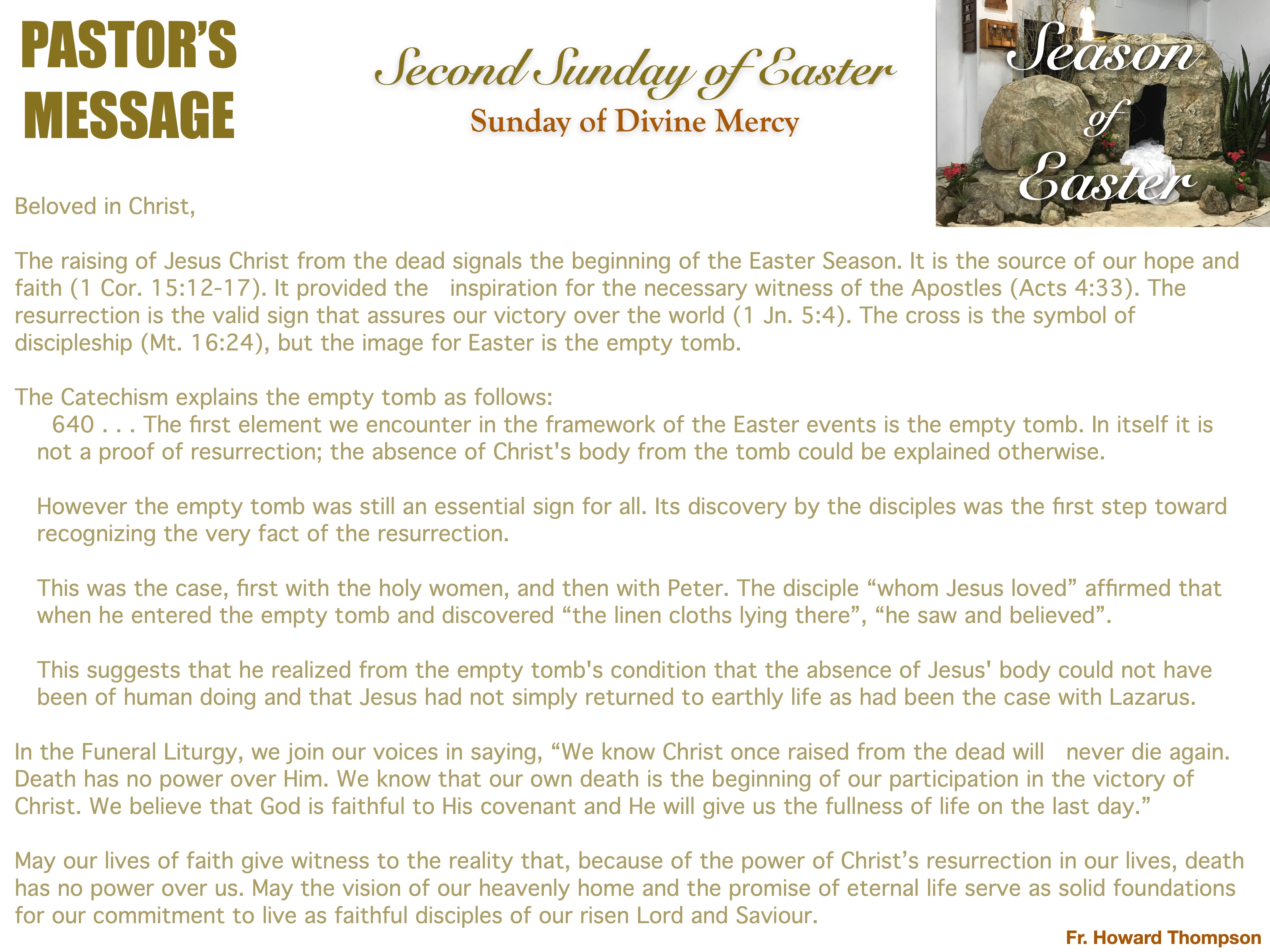 Pastor's Messages | Stella Maris Church