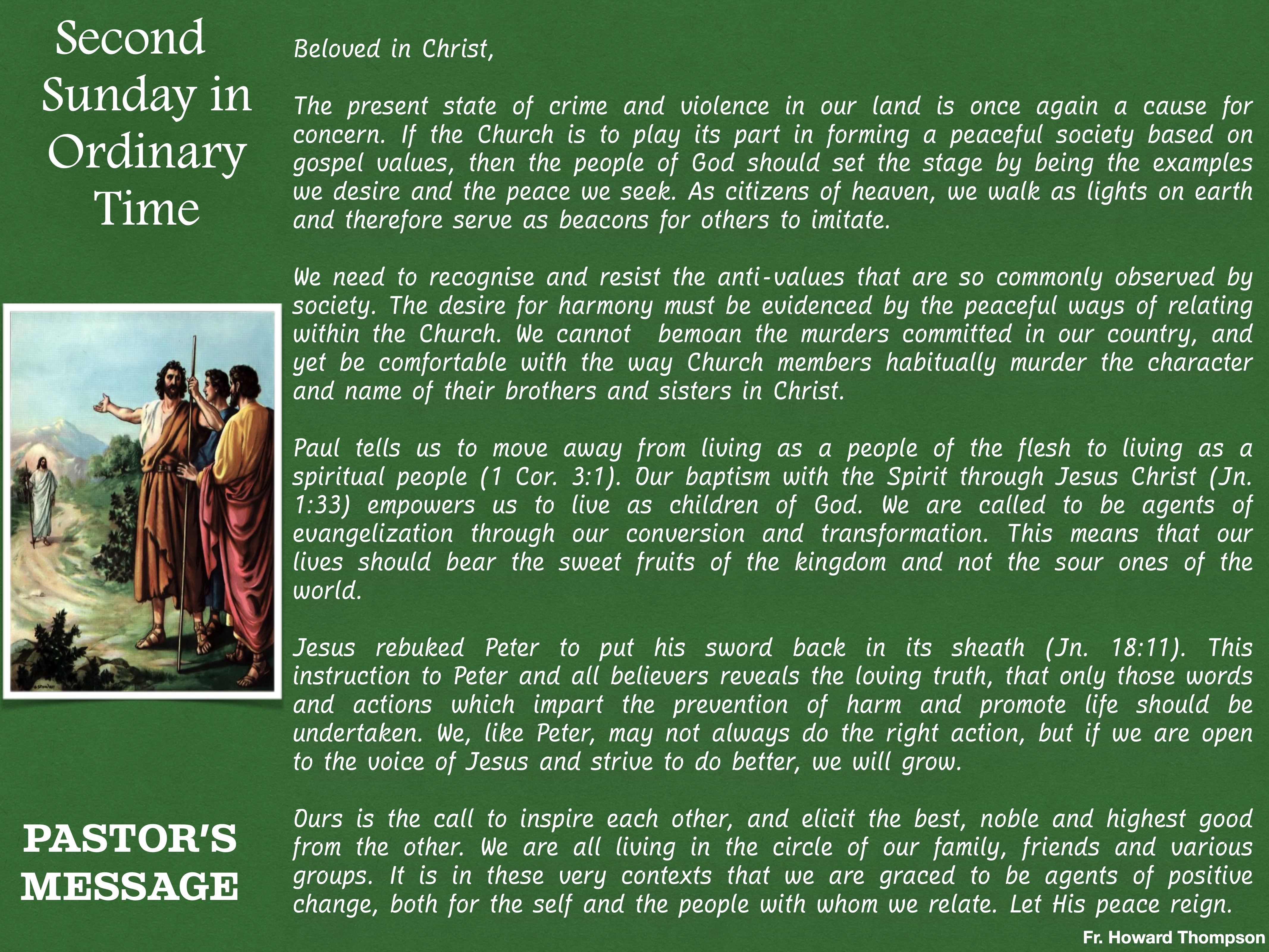 Pastor's Messages | Stella Maris Church