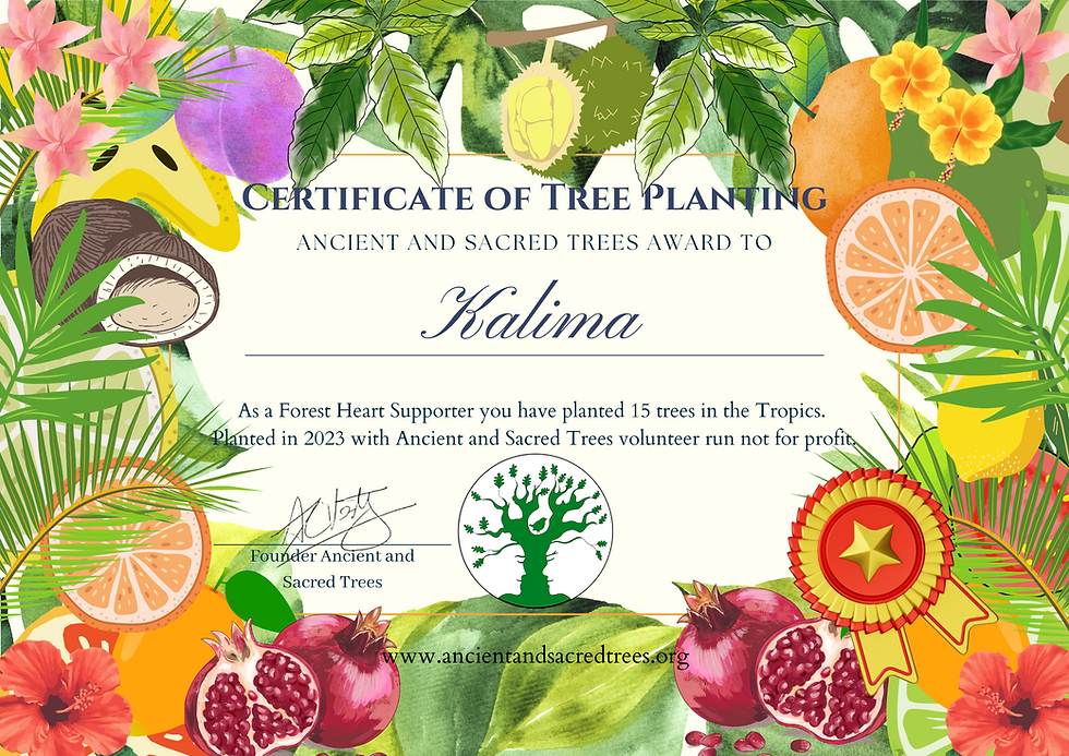 Tree Planting Certificates | ancientsacredtrees
