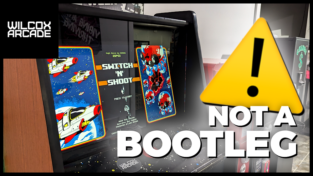 My Switch ‘N’ Shoot Arcade Cabinet is NOT a Bootleg