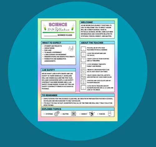 Canva Template Syllabus | Sodium Awesome