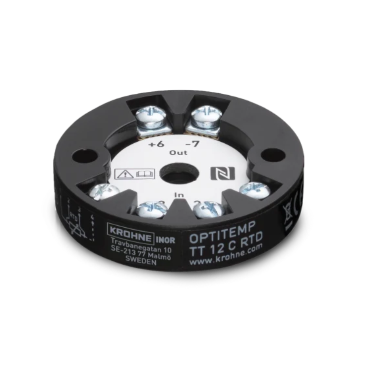OPTITEMP TT 12 C - Krohne Head-mounted temperature transmitter with RTD ...