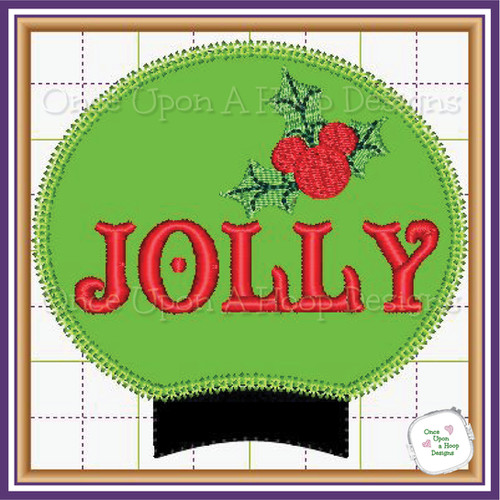 Jolly WORD MEar ITH Digital Machine Embroidery Design | Once Upon a ...