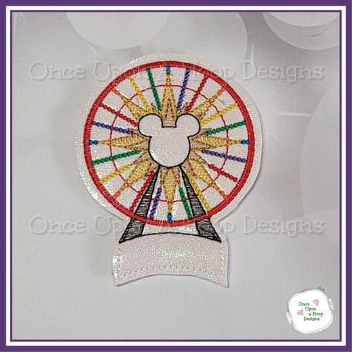 DL Ferris Wheel Center ITH Digital Machine Embroidery Design | Once ...