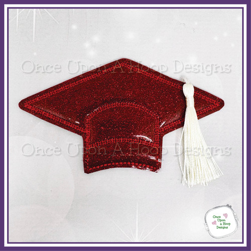 Graduation Cap CTR ITH Digital Machine Embroidery Design | Once Upon a ...