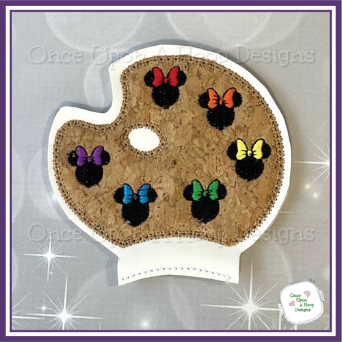 Ms Mouse Paint Palette Add-on ITH Embroidery Design | Once Upon a Hoop Des