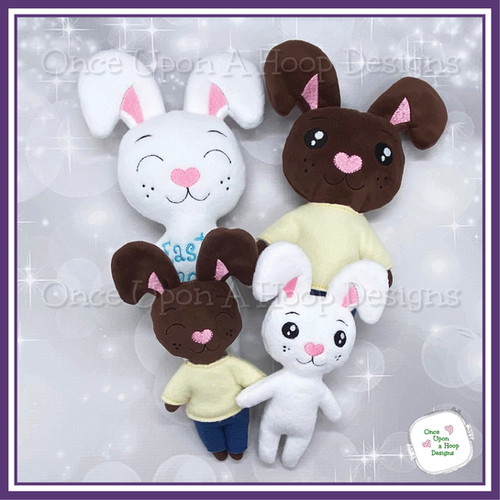 Sunny Bunny Stuffy ITH Digital Machine Embroidery Design | Once Upon a ...