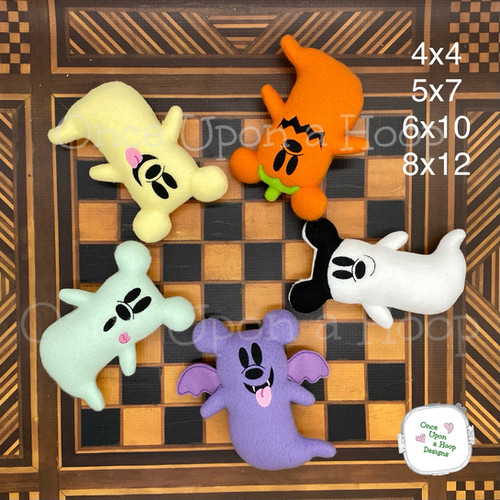 Stuffy: Mr Mouse Ghost Set of 5 - 4 Sizes 4x4,5x7,6x10,8x12 for ITH ...