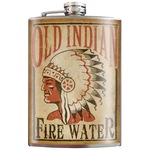 Flask - Old Indian Fire Water | Cascade Mercantile