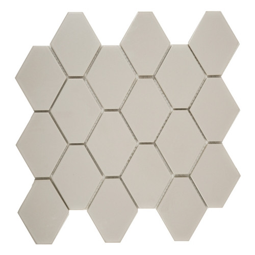 Elongated Hex Matte Grey