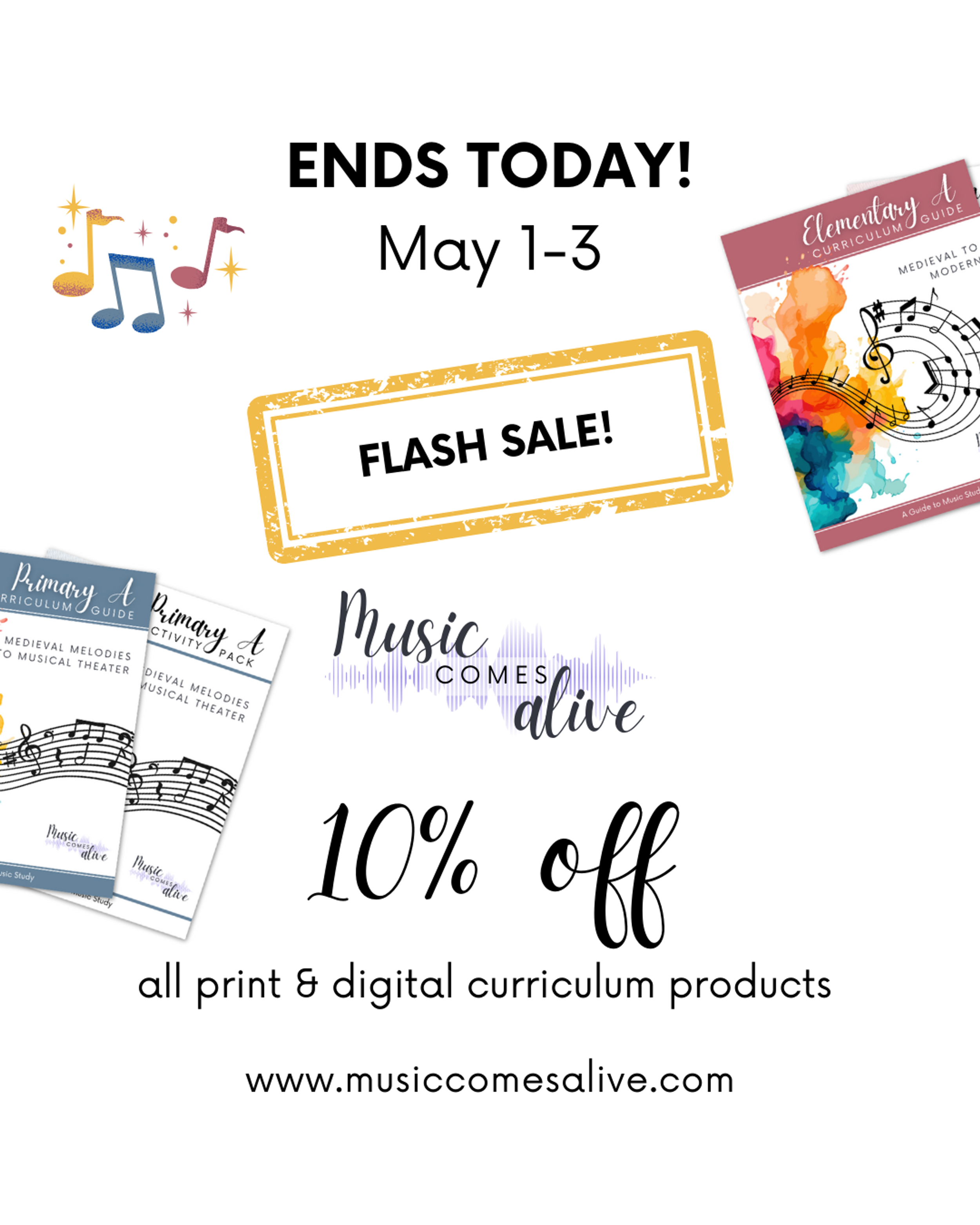 Last chance: 10% off Music Curriculum!