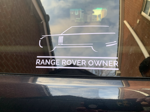 Range Rover L405 Window Decal (External) | Range Rover Owner