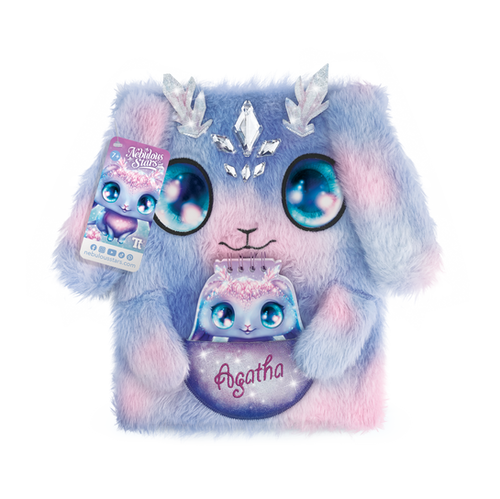 2-in-1 Fuzzy Notebook - Agatha | Nebulous Stars