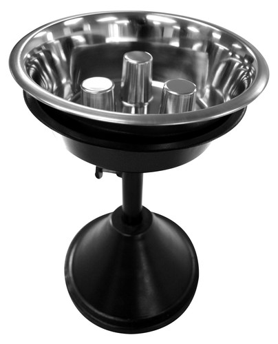 Barstool Diners w/Stainless Steel Standard Brake-fast Bowl | QT Dog