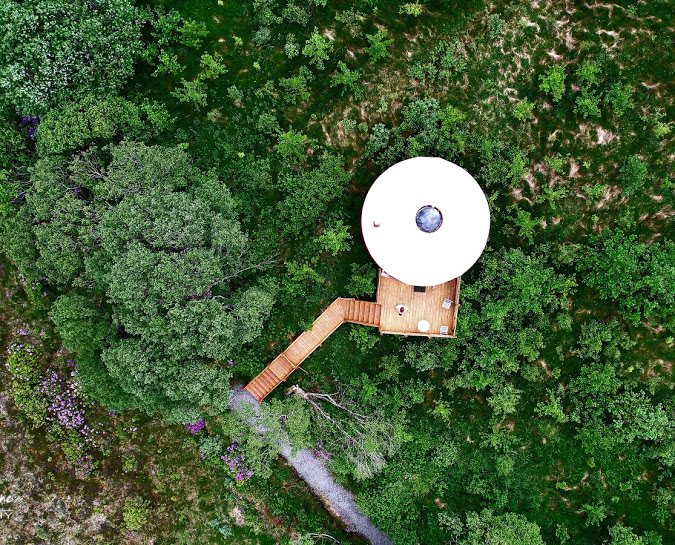 Yurt From Above | Glamping | Travel Ireland