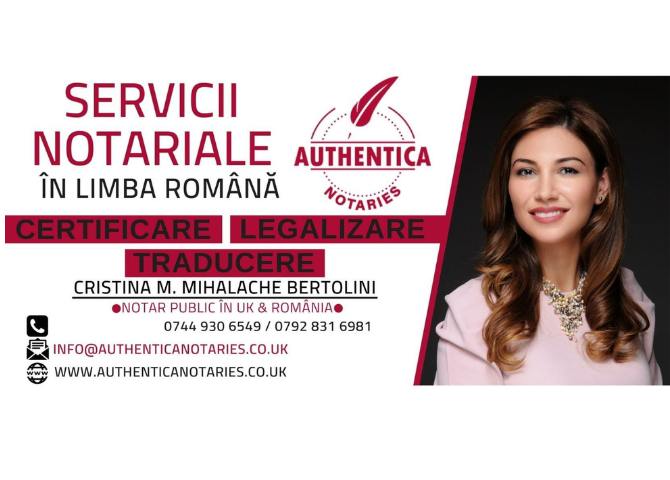 Notar, Birou Notarial Londra - Authentica Notaries