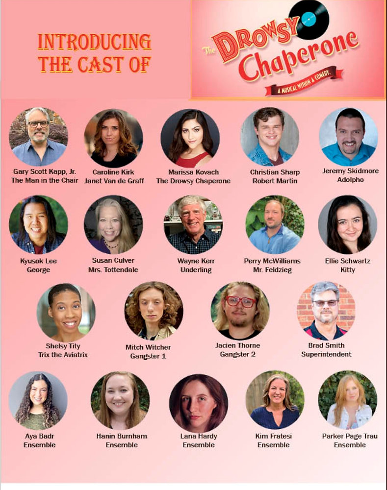 Cast of "The Drowsy Chaperone"