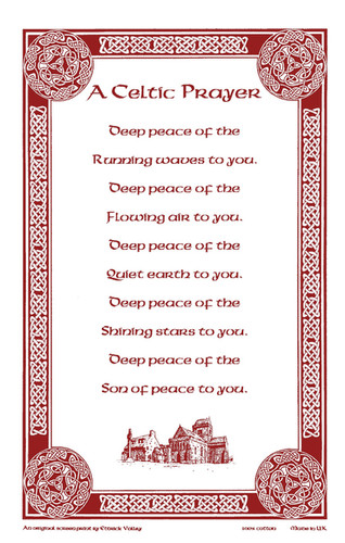 Celtic Prayer Tea towel | Ettrick Valley