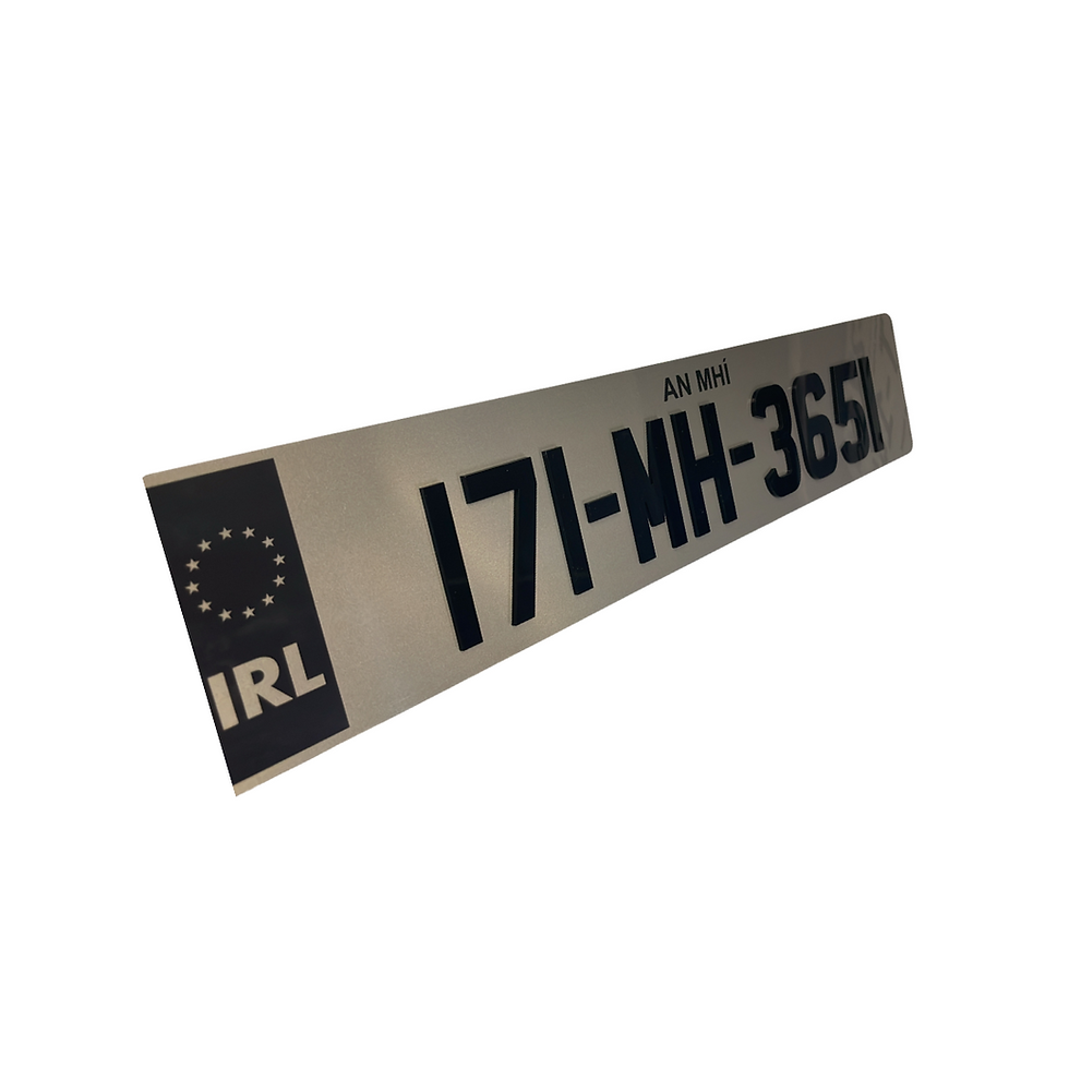 TINTED 4D 3MM IRISH FONT REG PLATES | Only Plates Ireland TINTED 4D 3MM IRISH FONT REG PLATES | Only Plates Ireland
