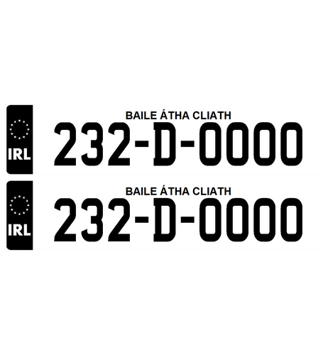 2D IRL FONT BLACKOUT EDITION | Only Plates