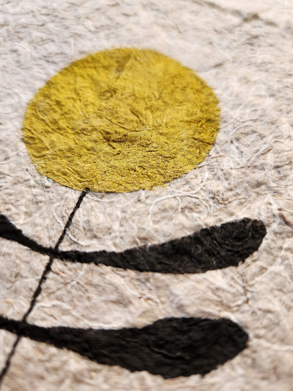 Painting on linen textured paper!