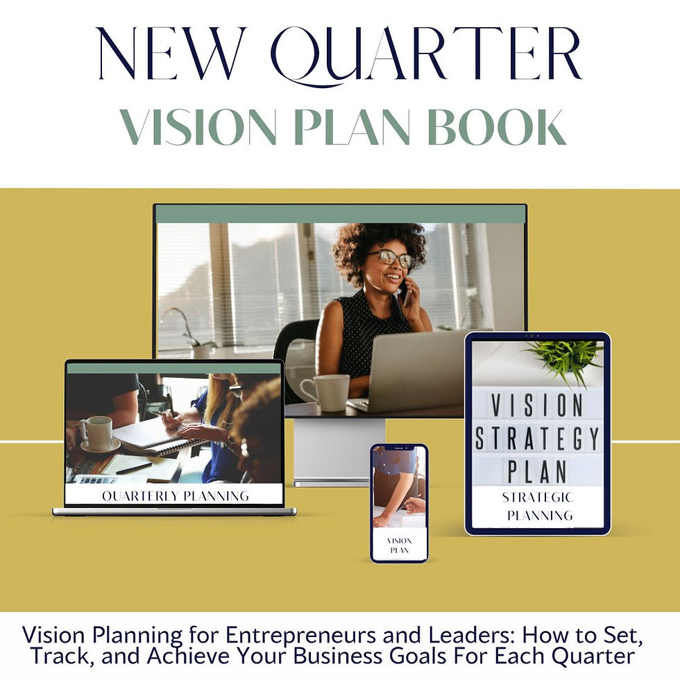 New Quarter Vision Plan Book | Teknique Savvy