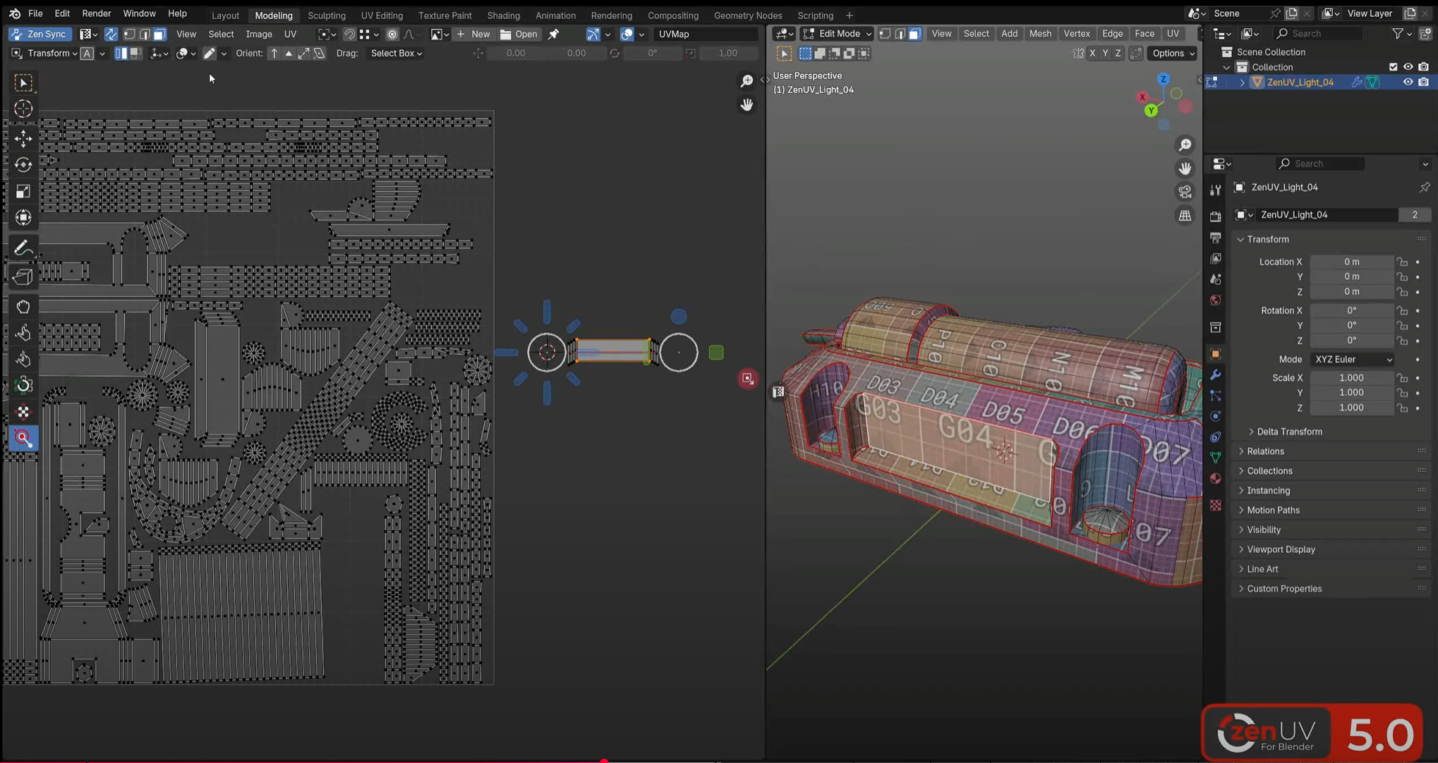 Zen UV 5.0 for Blender Modeling - Ultimate UV Tool | Blendervn Online
