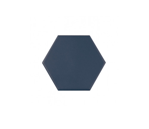Kromatika Naval Blue Hex 4"x4.5" | Tilegallery