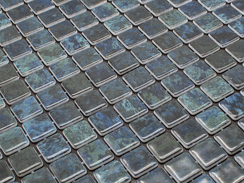 KA-09 Blue Moon Glass Mosaic 13x13in | Tilegallery