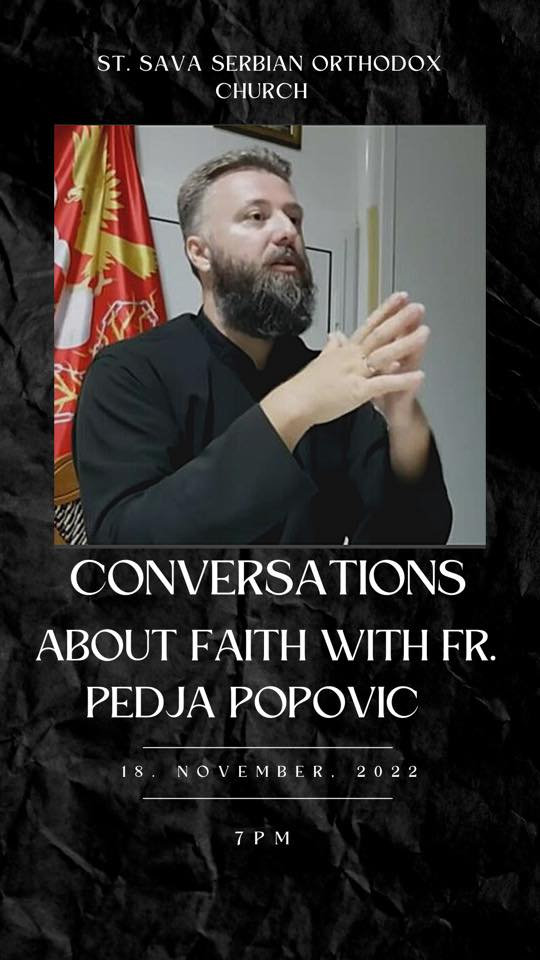 Guest Lecturer: Fr. Pedja Popovic