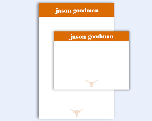 Bundle & Save: college mismatch border note set - with faded school ...