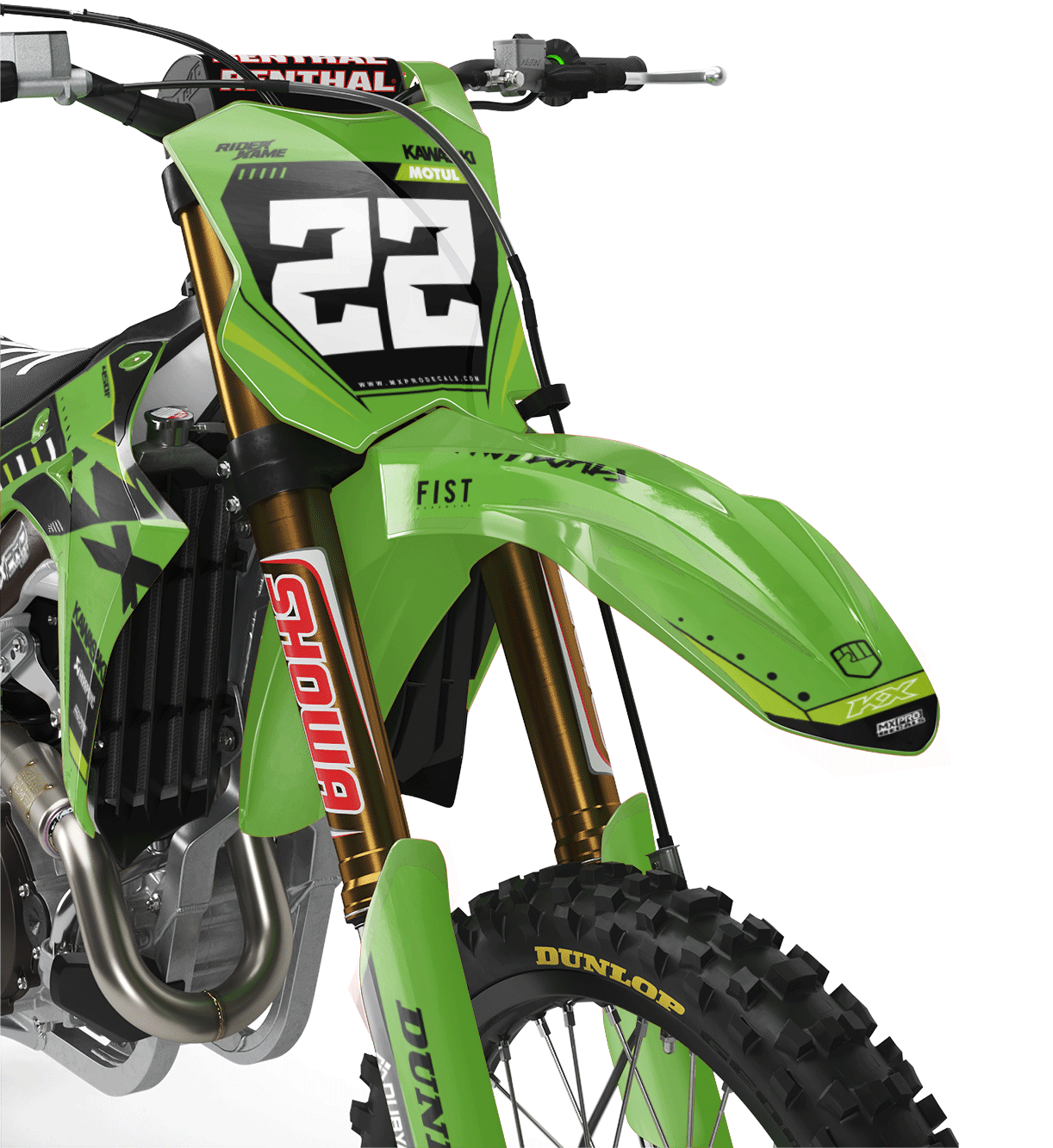 Kawasaki KX450 (2024-2025) KX250F (2025) graphic kit 17 | MXProDecals