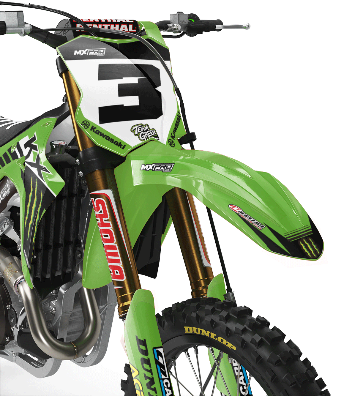 Kawasaki KX450 (2024-2025) KX250F (2025) graphic kit 2 | MXProDecals