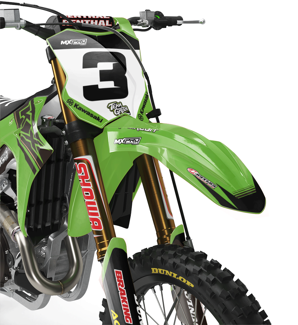 Kawasaki KX450 (2024-2025) KX250F (2025) graphic kit 5 | MXProDecals