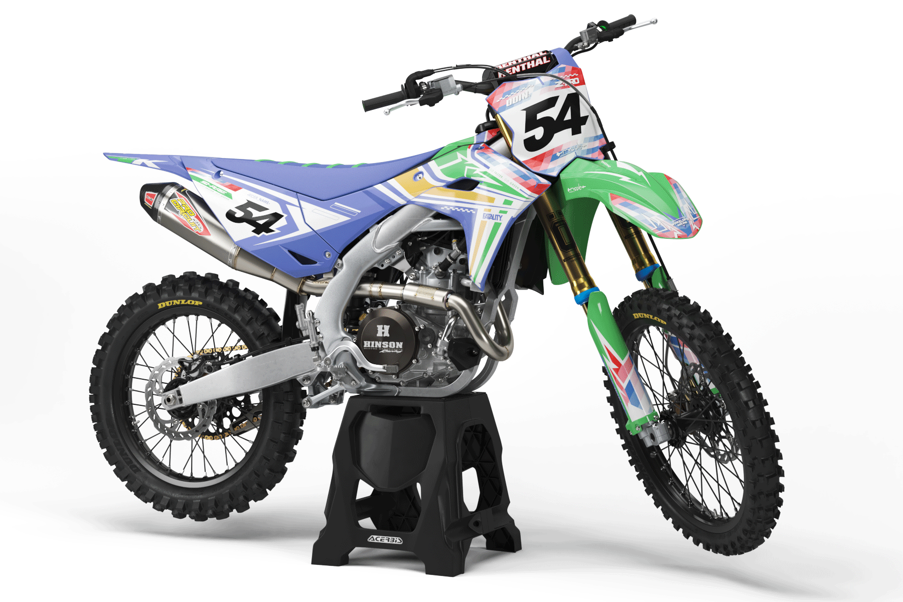 High-Quality Kawasaki KX450 (2024-2025) KX250F Graphic Kit