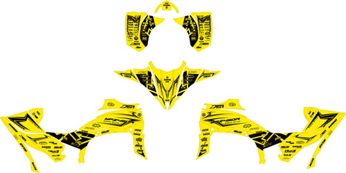 Yamaha YFZ 450R (2014 to 2024) graphic kit 23 | MXProDecals