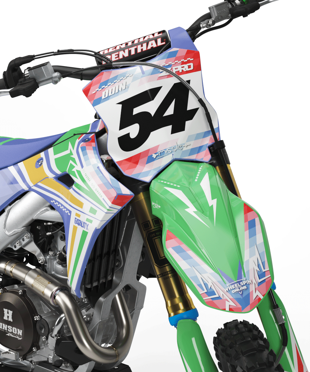 High-Quality Kawasaki KX450 (2024-2025) KX250F Graphic Kit