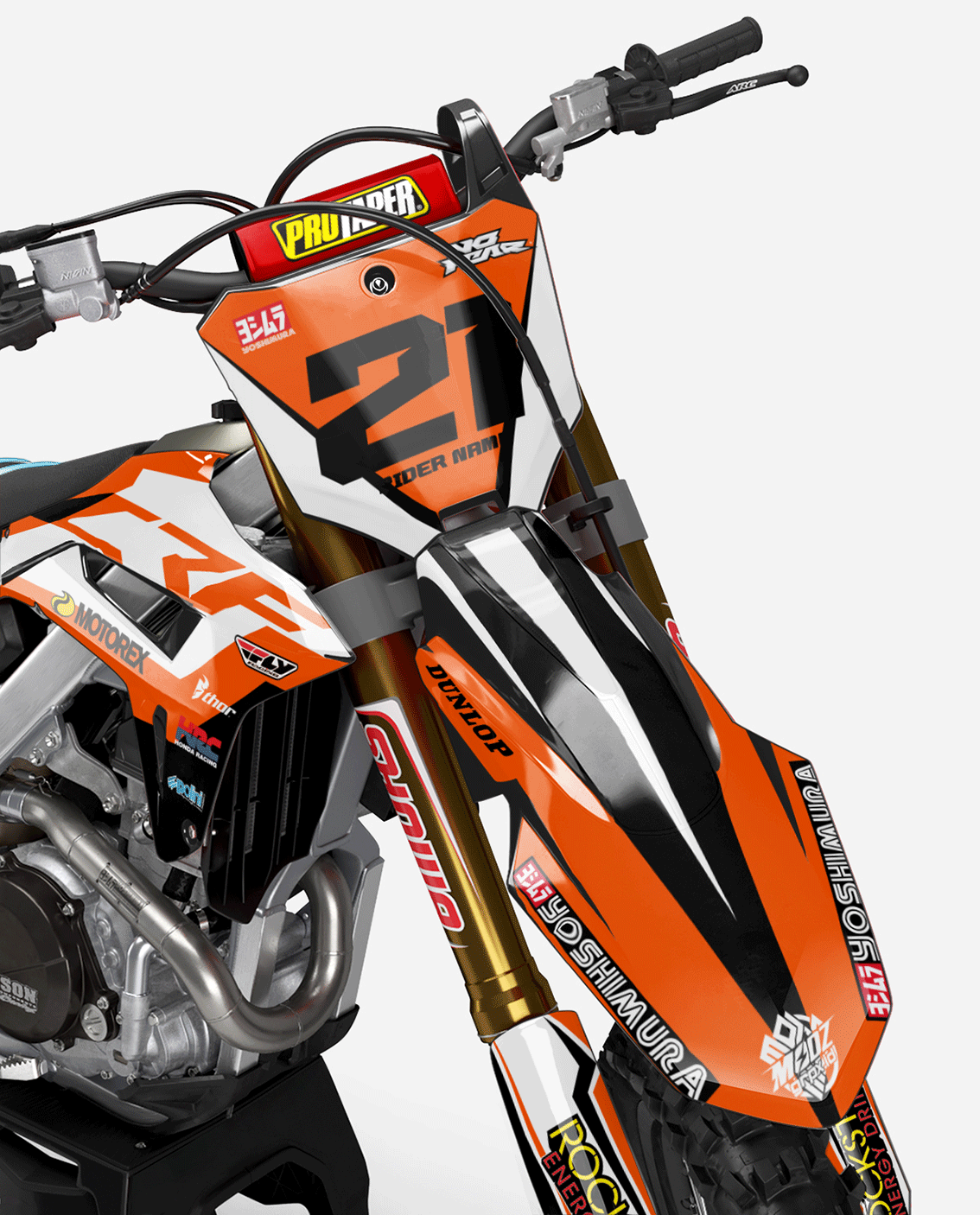 HONDA CRF250R (2022 to 2024) CRF450R (2021 to 2024) graphic kit 16 ...