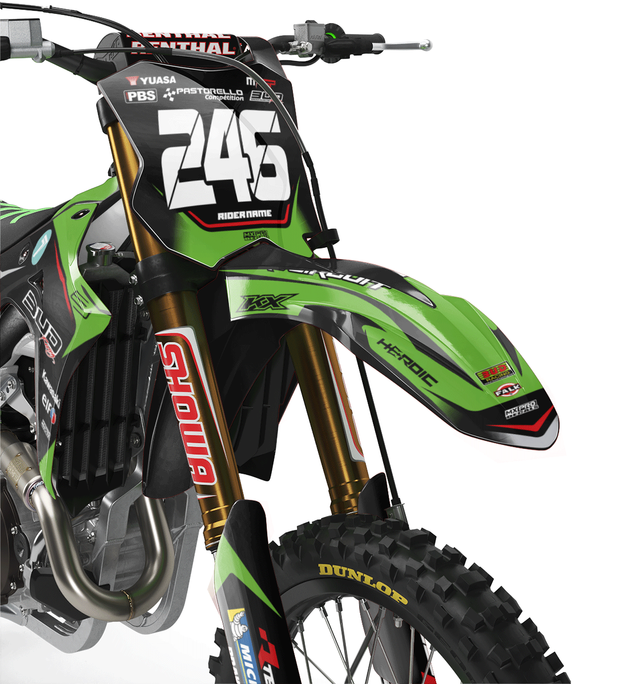 Kawasaki KX450 (2024-2025) KX250F (2025) graphic kit 29 | MXProDecals