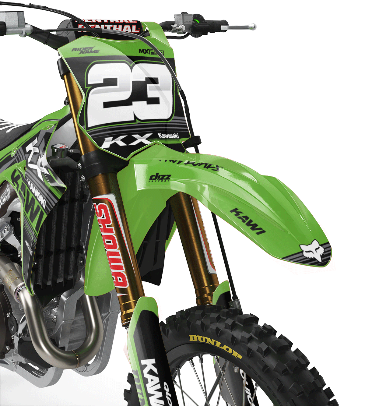 Kawasaki KX450 (2024-2025) KX250F (2025) graphic kit 3 | MXProDecals