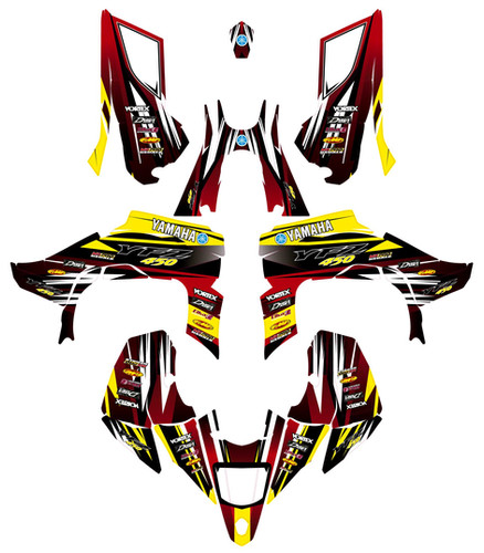 Yamaha YFZ 450R (2014 to 2024) graphic kit 50 | MXProDecals